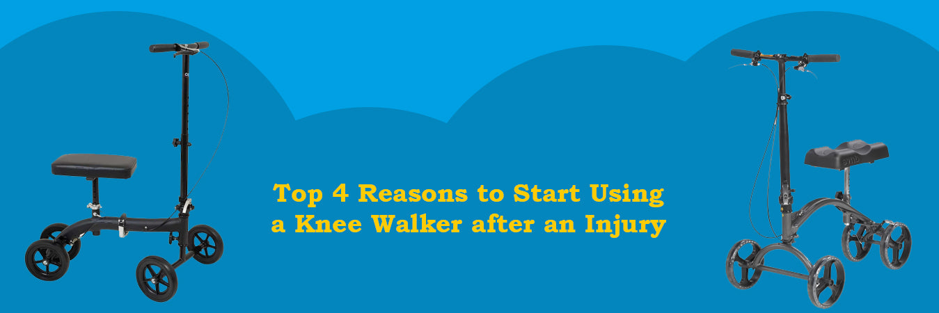 Top 4 Reasons to Start Using a Knee Walker after an Injury — Mobility 2 You