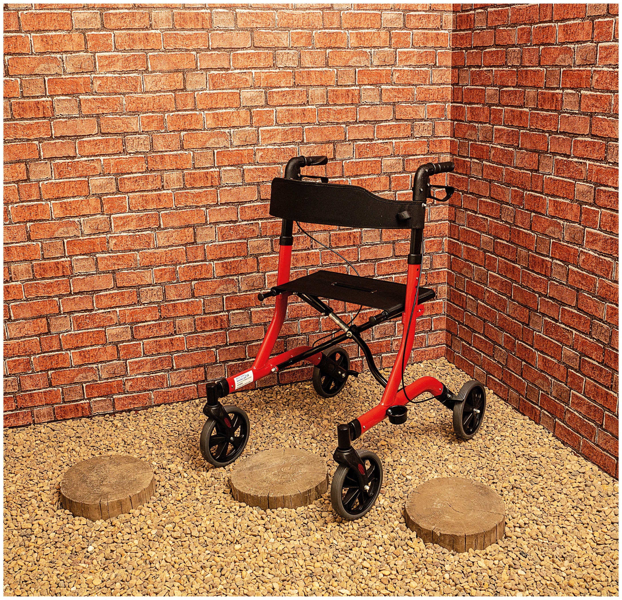 Aidapt Deluxe Ultra Lightweight Folding 4 Wheel Rollator — Mobility 2 You